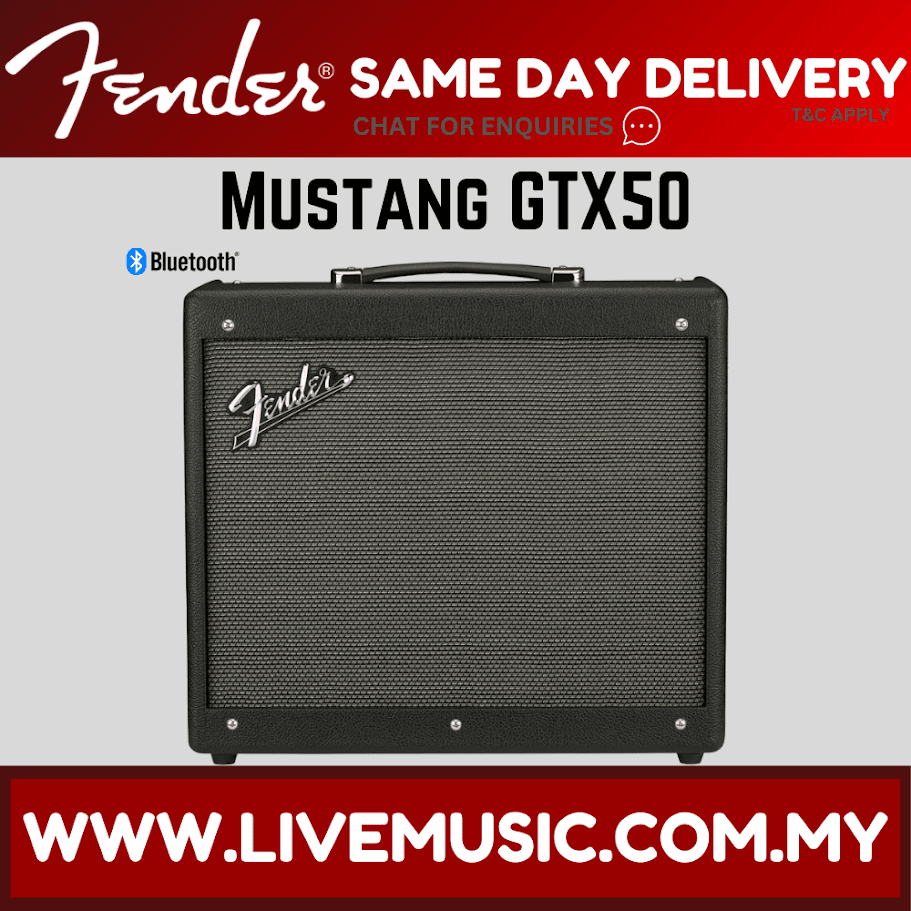 *SAME DAY DELIVERY* Fender Mustang GTX50 Guitar Combo Amplifier (GTX-50 ...