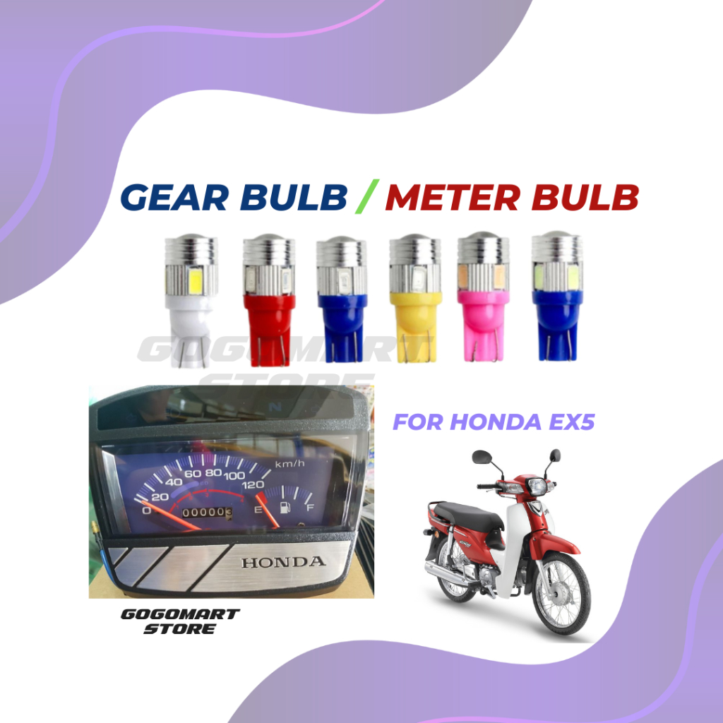 HONDA EX5 GEAR/METER LED BULB Motosikal Tukar Lampu Speed Gear Meter ...