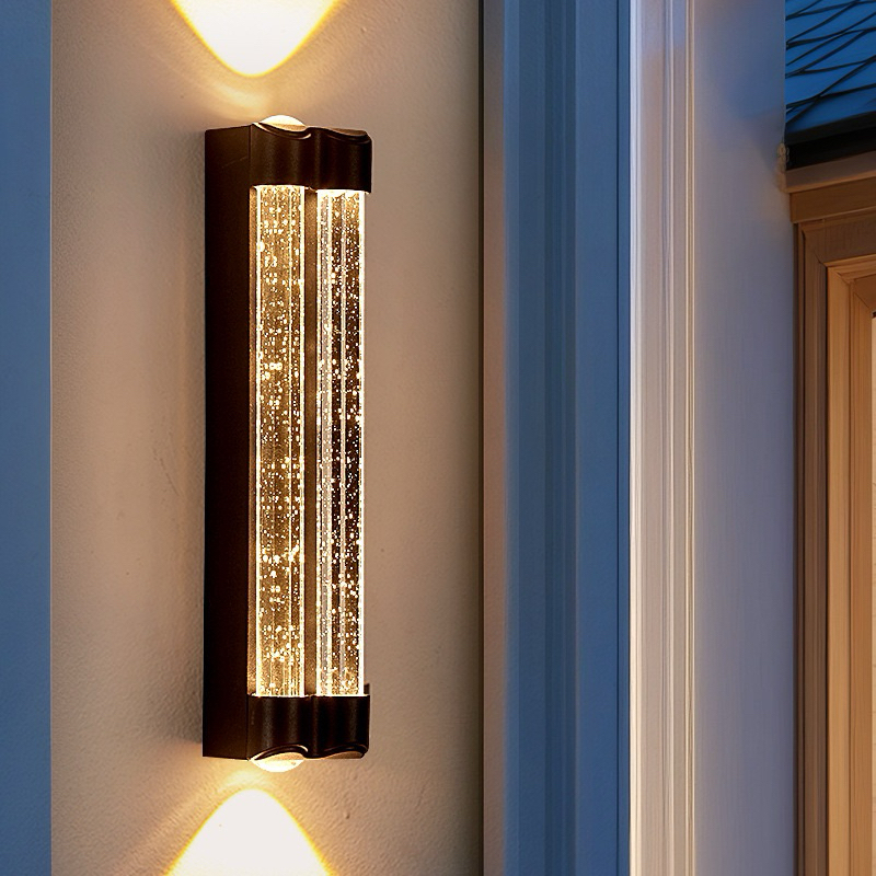 LED Outdoor Indoor Wall Lamp Crystal Lampu Dinding Lampu Effect Light ...