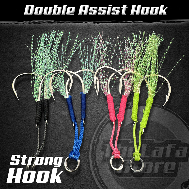 Double Assist Hook Fishing Jigging Hooks Fishing Hooks Mata Kail Tajam Micro Jig Slow Jig Fast ...