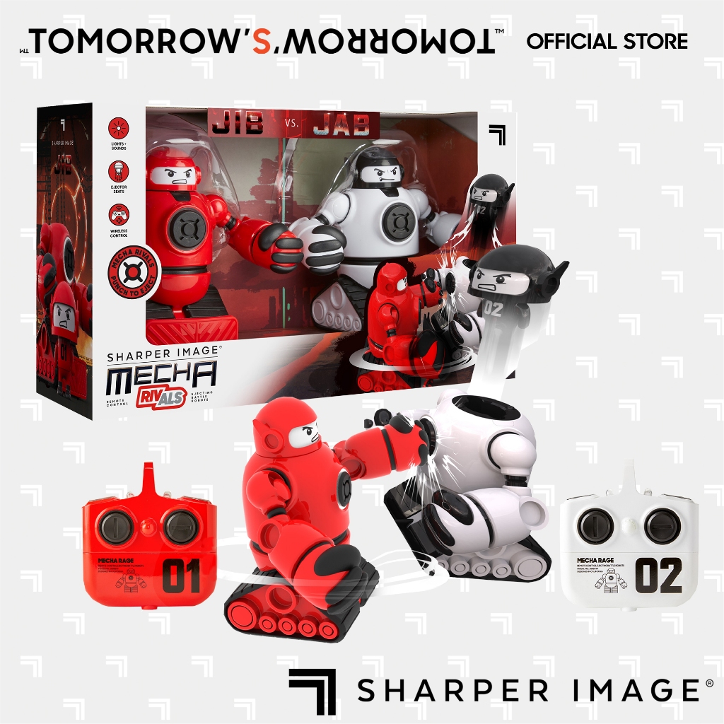Sharper Image Toy Remote Control RC Mecha Rivals Two Player Robot ...