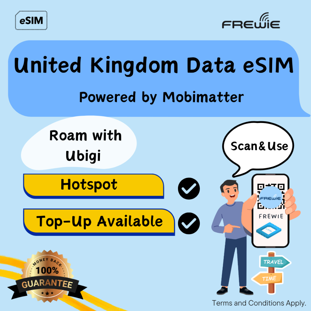 Ubigi United Kingdom eSIM Data Roaming | Topup Available | QR Code via ...
