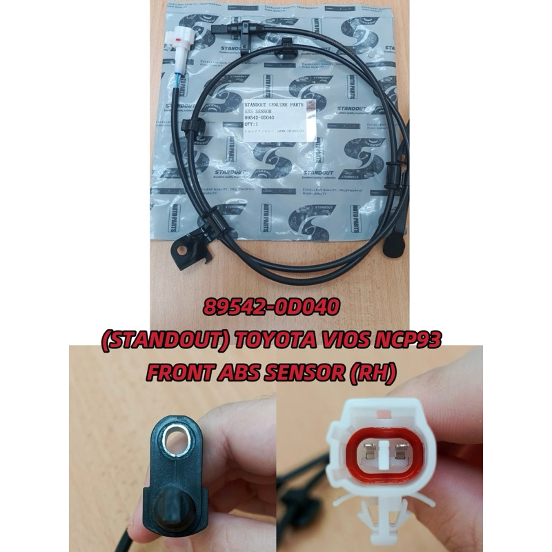 ORI FRONT ABS SENSOR TOYOTA VIOS NCP93, 89452-0D040 (RH) 89453-0D040 ...