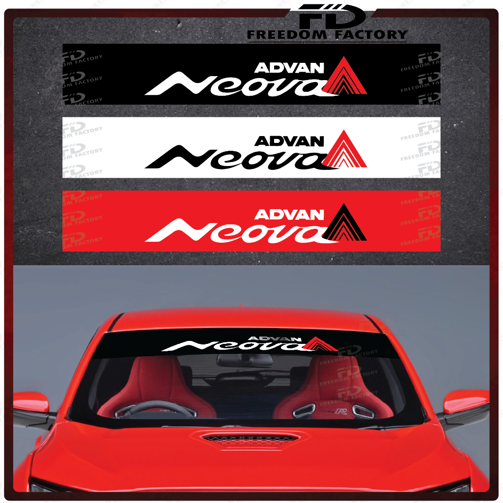 ADVAN Sport Front Windshield Sticker / Sticker Tampal Cermin Depan ...