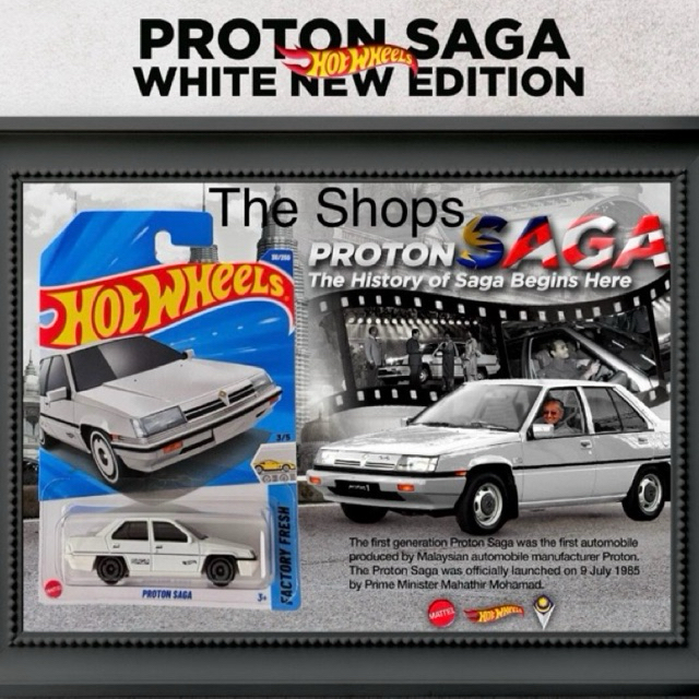 *EXCLUSIVE* HOT WHEELS PROTON SAGA PUTIH & MORE (UK CARD) | Shopee Malaysia