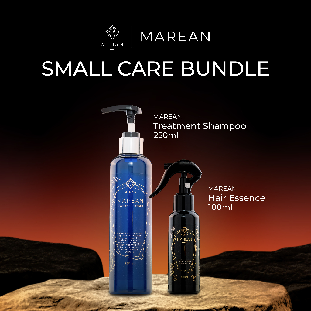 MIDAN Small Care Bundle (1x Marean Treatment Shampoo 250ml & 1x Marean ...