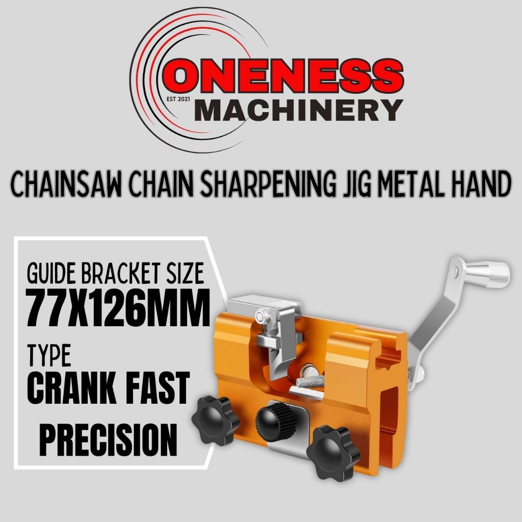 CHAINSAW CHAIN SHARPENING JIG METAL HAND-CRANK FAST PRECISION | Shopee ...