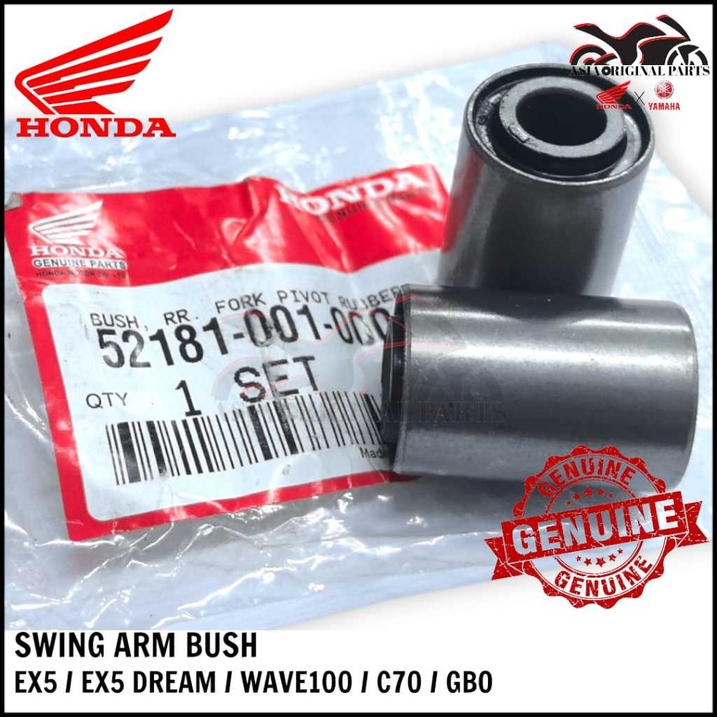 ORIGINAL THAILAND HONDA EX5 DREAM WAVE100 WAVE110 C70 GBO SWING ARM BUSH SWING ARM GETAH SET ...