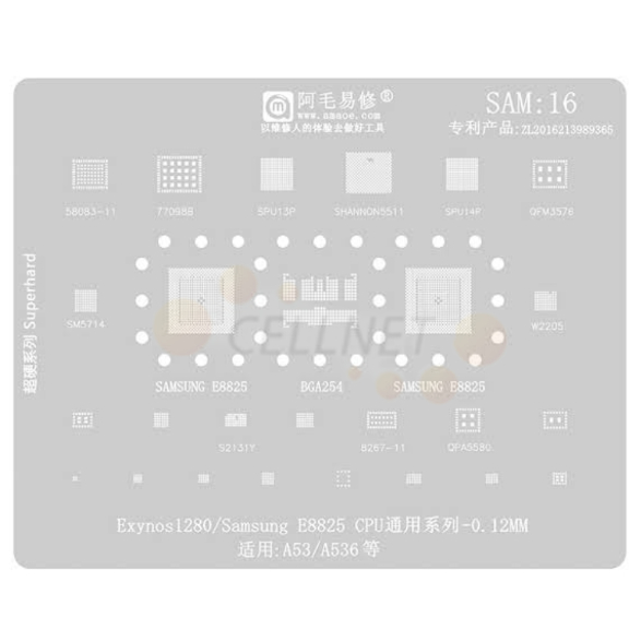[Cellnet] Amaoe SAM 16 Exynos 1280 E8825 CPU SHANNON5511 Reballing ...