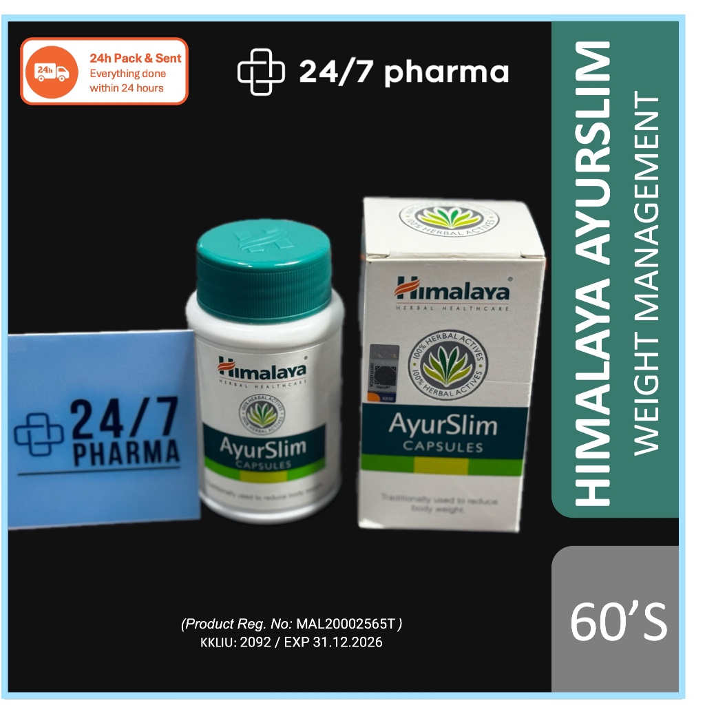 HIMALAYA Ayurslim 60’s Lose Weight Naturally Kurus 喜马拉雅天然瘦身 GARCINIA ...
