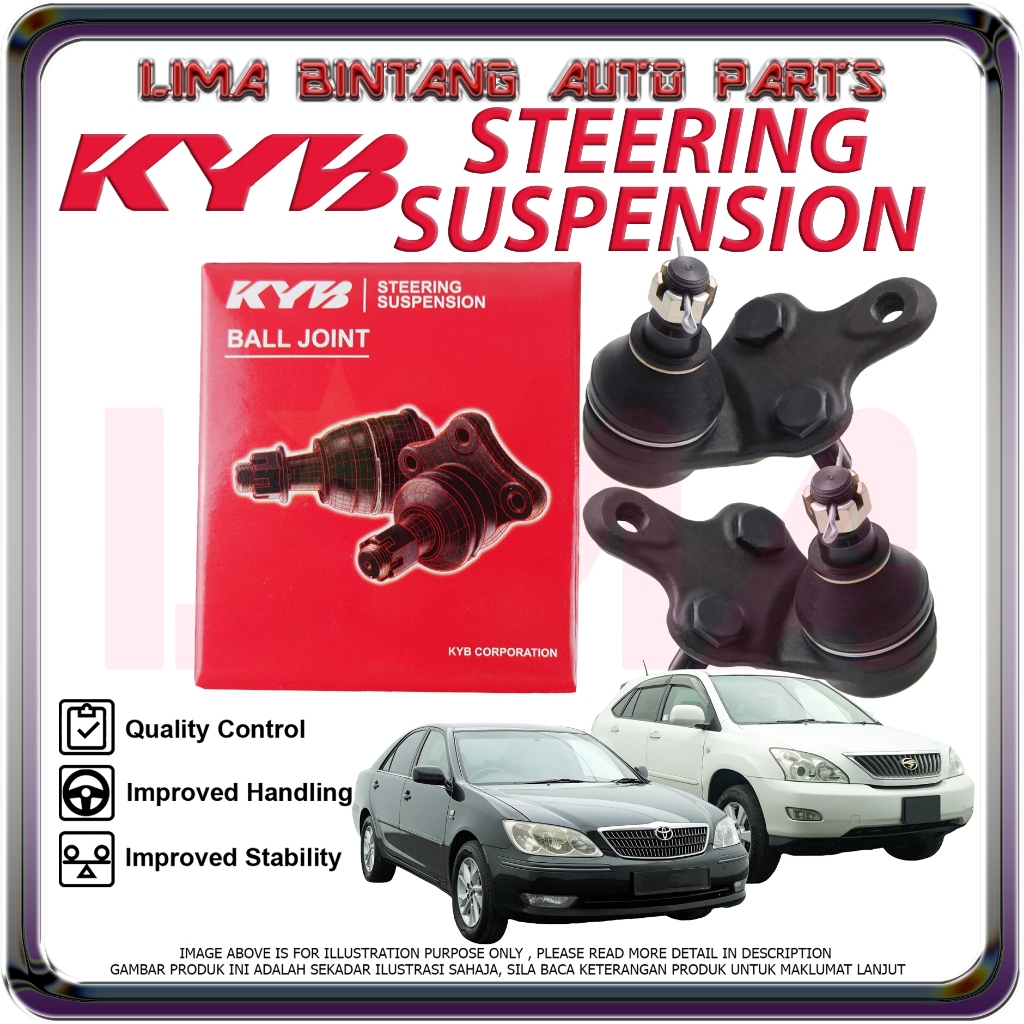 Toyota Camry ACV30 , Harrier ACU30 Front Lower Ball Joint Heavy Duty KAYABA KYB | Shopee Malaysia
