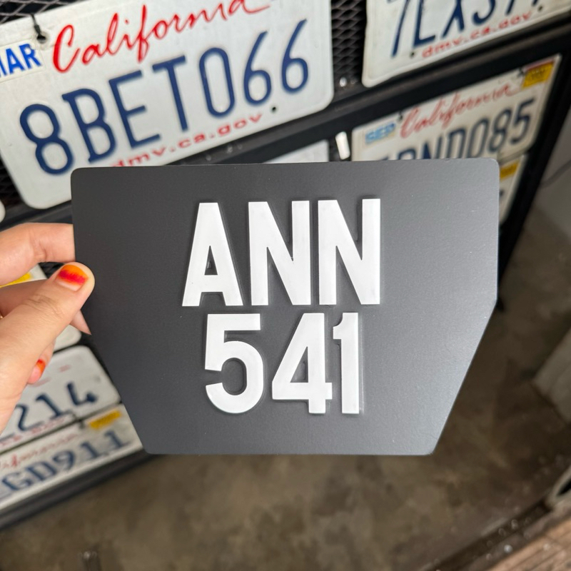 D • JPJ SPEC NUMBER PLATE MOTO BESI KETUK ALUMINIUM ( DIAMOND PLATE ...