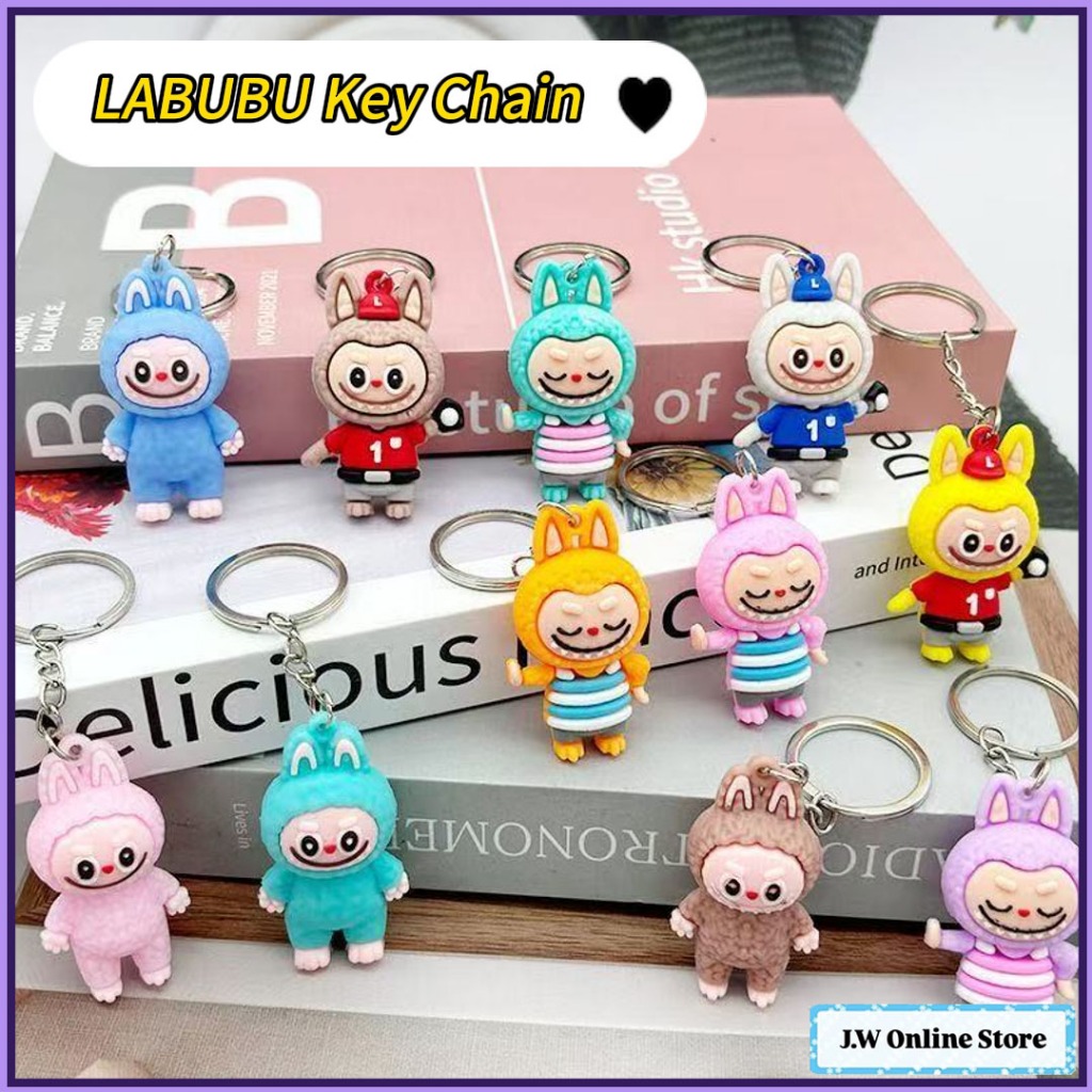 Labubu keychain little sheep schoolbag pendant car doll keychain ...