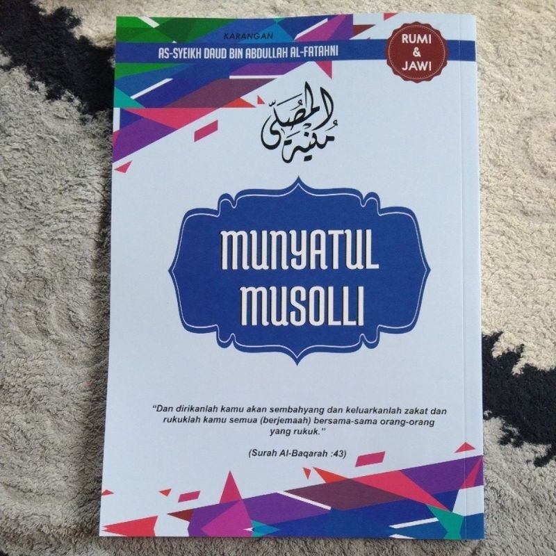 MUNYATUL MUSOLLI ( Rumi & Jawi ) | Shopee Malaysia