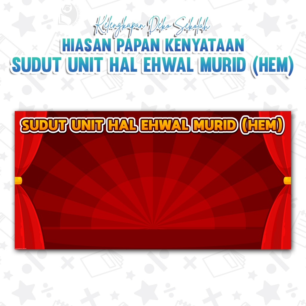🌼READY DESIGN🌼 Hiasan Papan Kenyataan Sudut Unit Hal Ehwal Murid (HEM ...