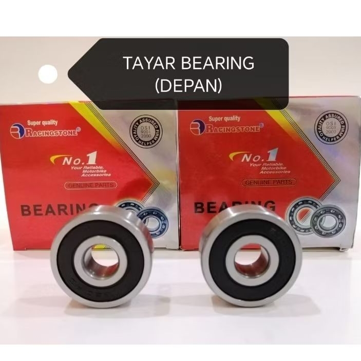 Y15 / Y15ZR / Y16 / Y16ZR TAYAR BEARING DEPAN (6300 ~2pcs) 1 SET ...