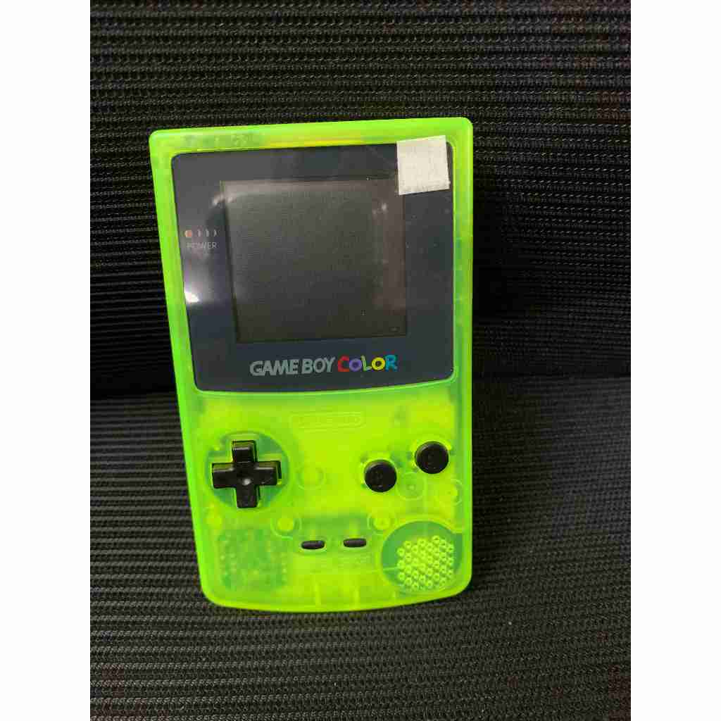 USED Nintendo Gameboy colour GBC transparent GREEN in good working ...