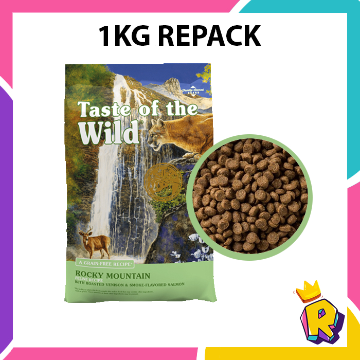 Taste of the Wild TOTW 1KG Rocky Mountain Dry Cat Food Makanan Kucing ...