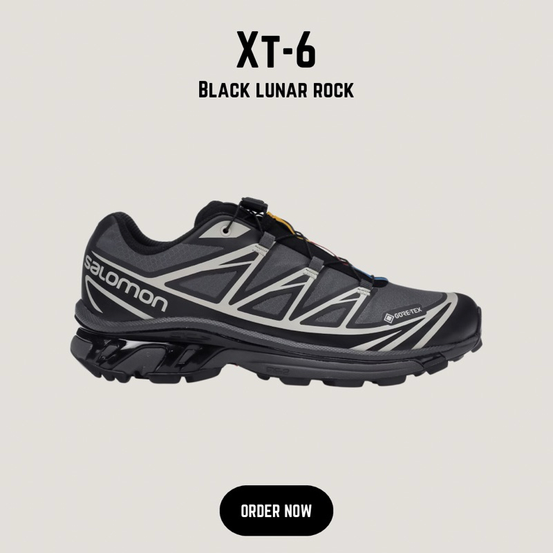 Salomon XT-6 Gore-Tex Black Lunar Rock L41663500 Sneakers Shoes ...