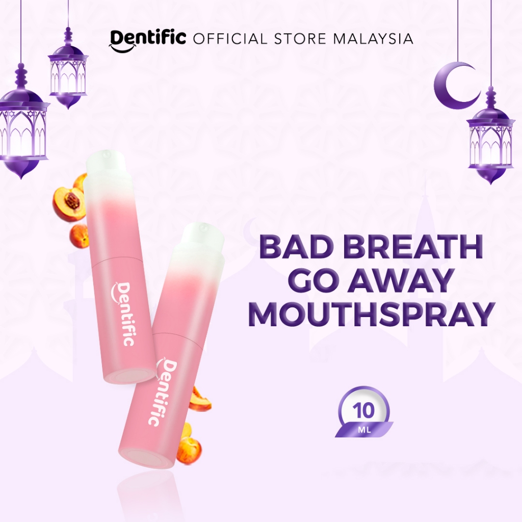 Dentific Bad Breath Go Away Mouth Spray - Peach | Shopee Malaysia