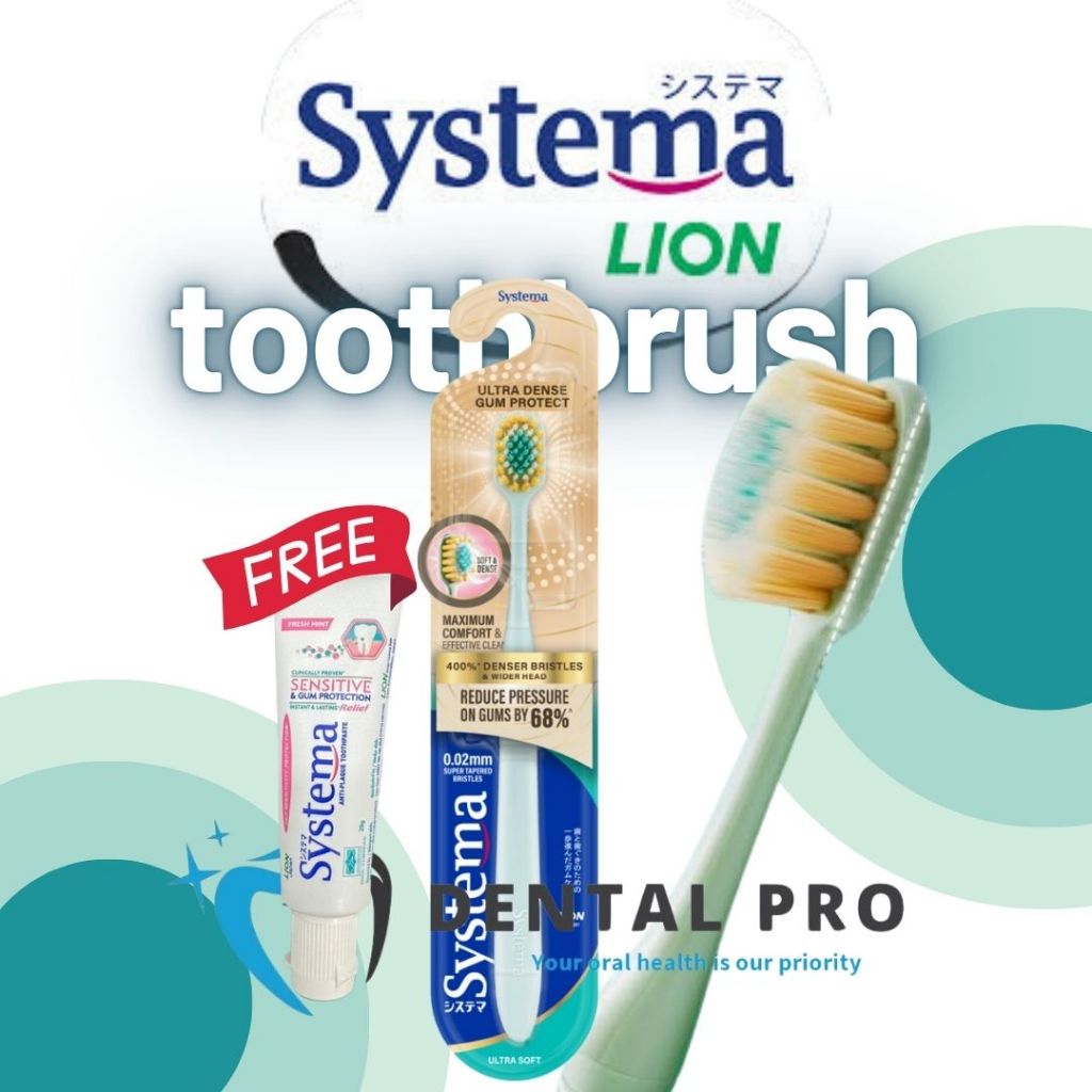 Systema Ultra Dense Gum Protect Toothbrush + Free gift | Shopee Malaysia
