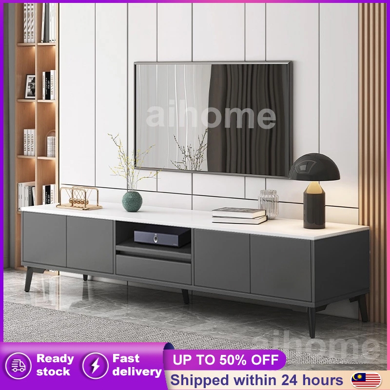 【aihome】Tv Cabinet Modern Tv Kabinet Rak Tv Cabinet Tv 65 inch TV Table ...