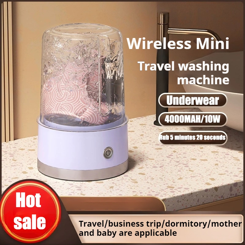 Small Underwear Laundry Cup Portable Wireless Charging Washing Machine ...