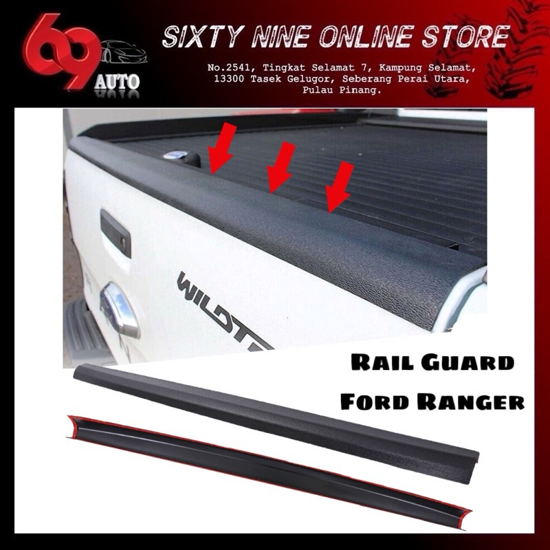 Rail Guard Ford Ranger / Ford Raptor Rail Protector Cover | Shopee Malaysia