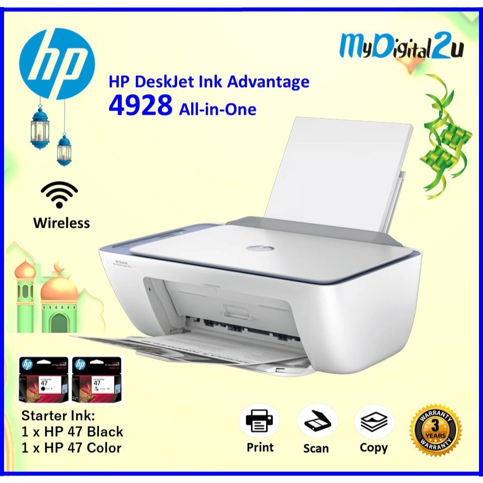 HP DeskJet Ink Advantage Ultra 4928 All-in-One Wireless Printer ...