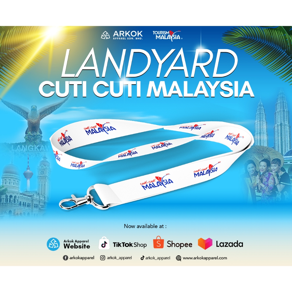 Lanyard Cuti- cuti Malaysia | High Quality | Shopee Malaysia