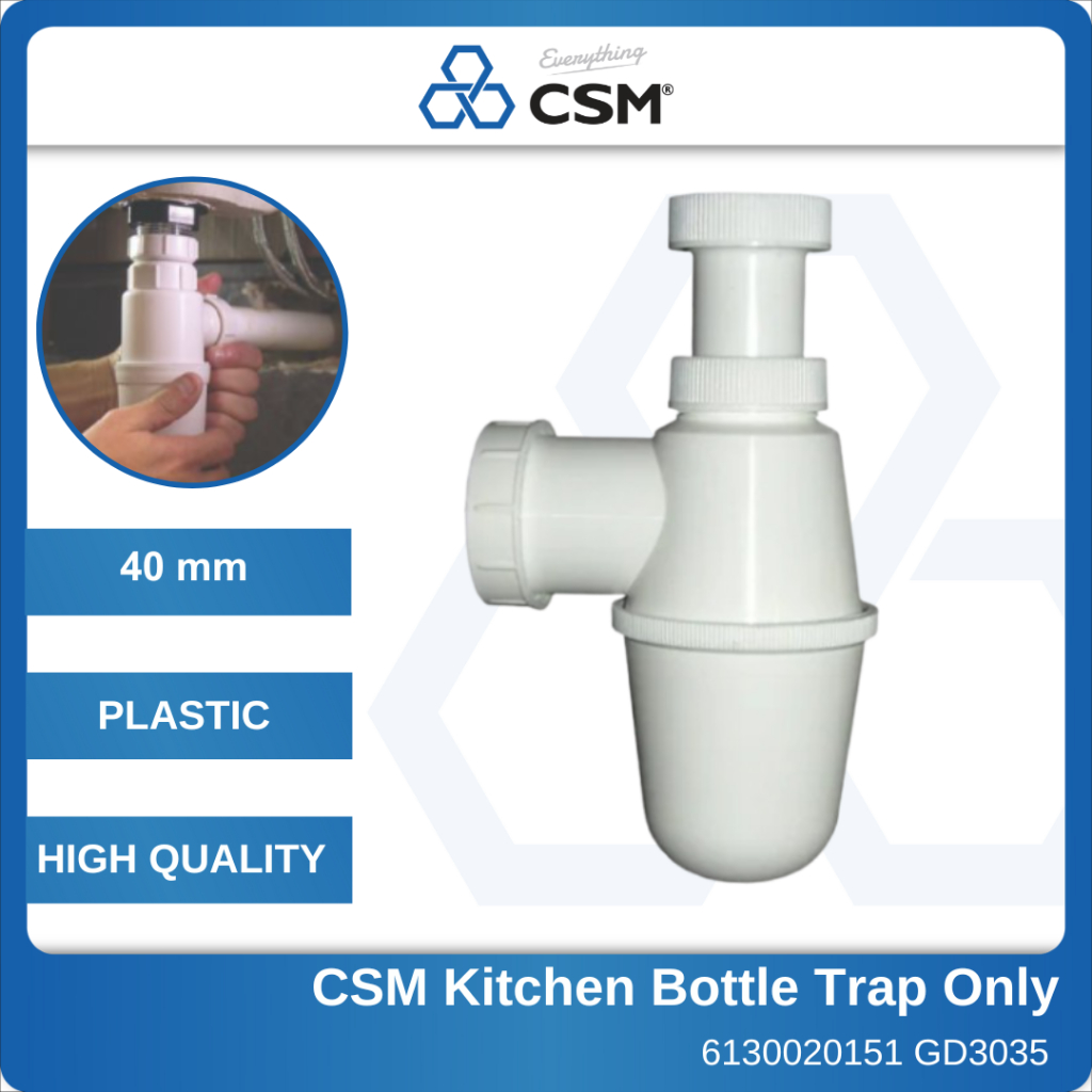 CSM Kitchen Basin Bottle Trap Only 40mm 32mm | Shopee Malaysia