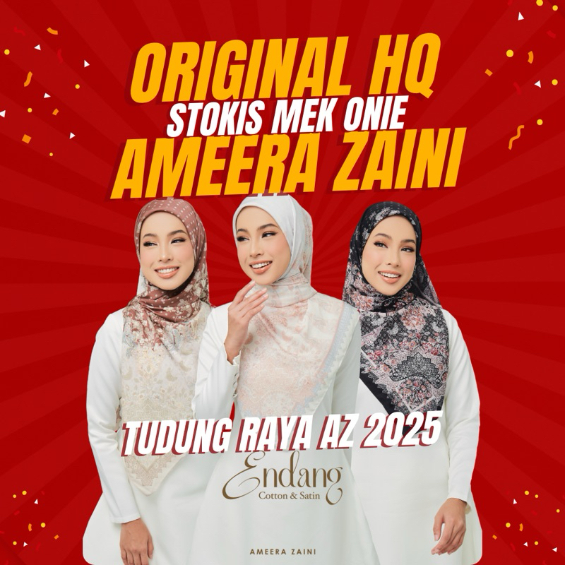 🔥READY STOCK🔥AZ BIDARA INDITA ENDANG FAIRYBLOOM WHIMSY LUCKYBLOOM MADHURI TUDUNG RUFFLE WHITE ...