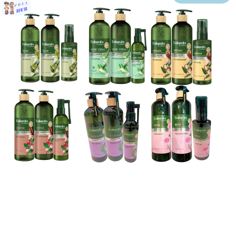 Naturals by Watsons Shampoo Shower Bath / Olive/Coconut/Tea Tree /Aloe ...