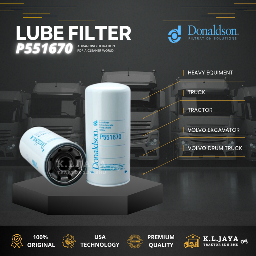 ORIGINAL DONALDSON P551670/LF670 LUBE FILTER REPLACEMENT ENGINE PARTS ...
