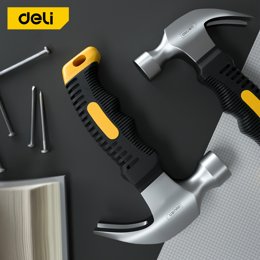 DELI Mini Claw Hammer with High Carbon Steel Hammer Head (8oz) DL441008 ...