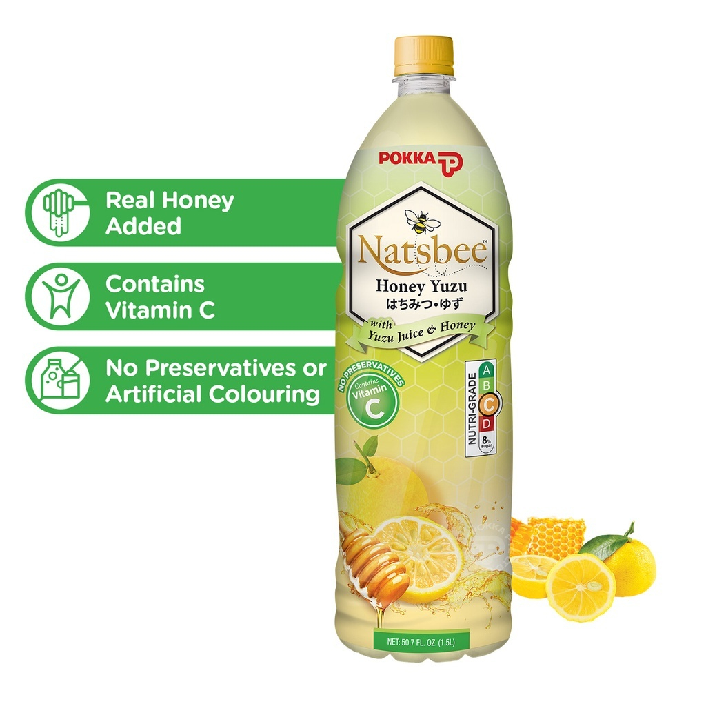 Natsbee Honey Yuzu 500ml - POKKA | Shopee Malaysia