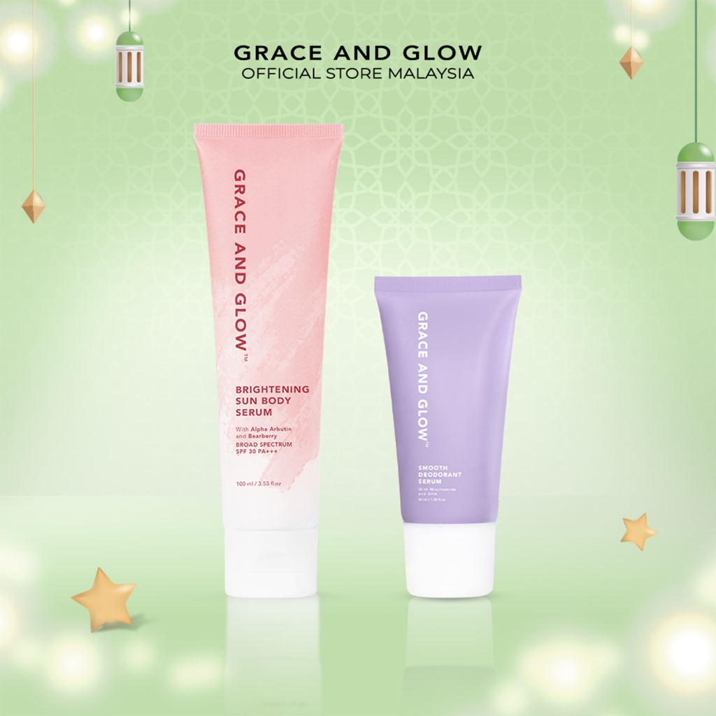 Grace and Glow New Bundle 2in1 BO Smooth Deodorant Serum + Brightening ...