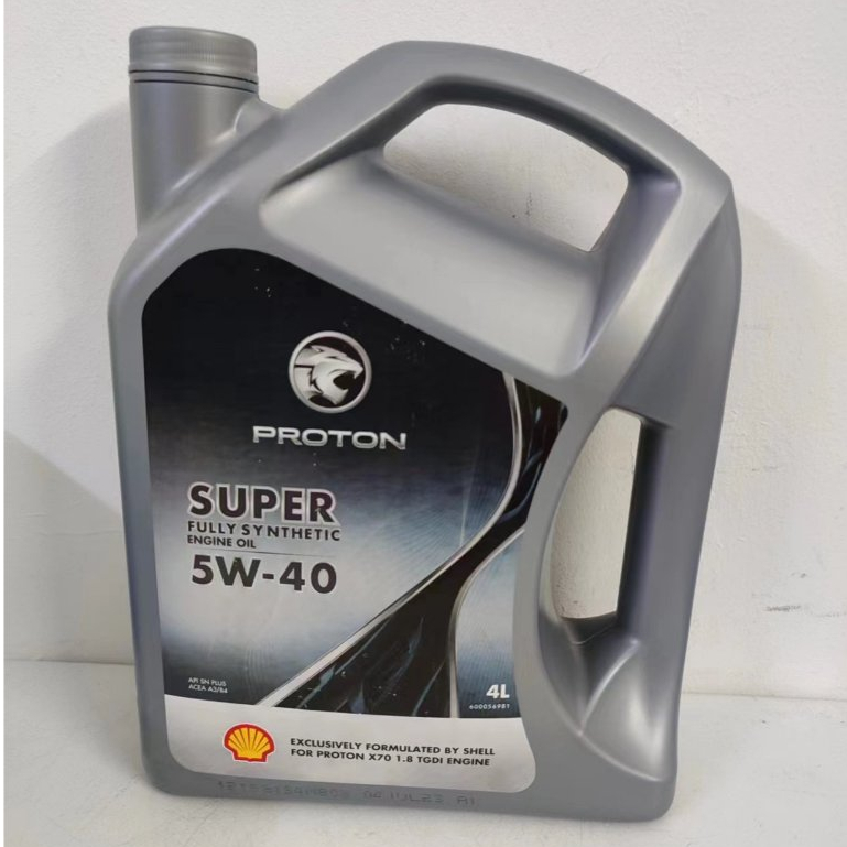 PROTON SHELL 5W40 ENGINE OIL FULLY SYNTHETIC 5W-40 ENGINE OIL 4L ...