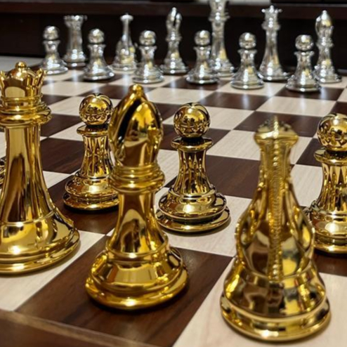 Chessmart Staunton Premium Gold&Silver ABS Resin Chess Pieces | Shopee ...