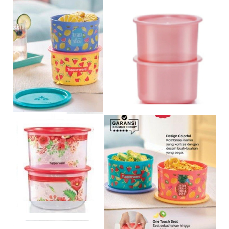 Tupperware One Touch Topper Junior | 2pcs | 600ml | Shopee Malaysia