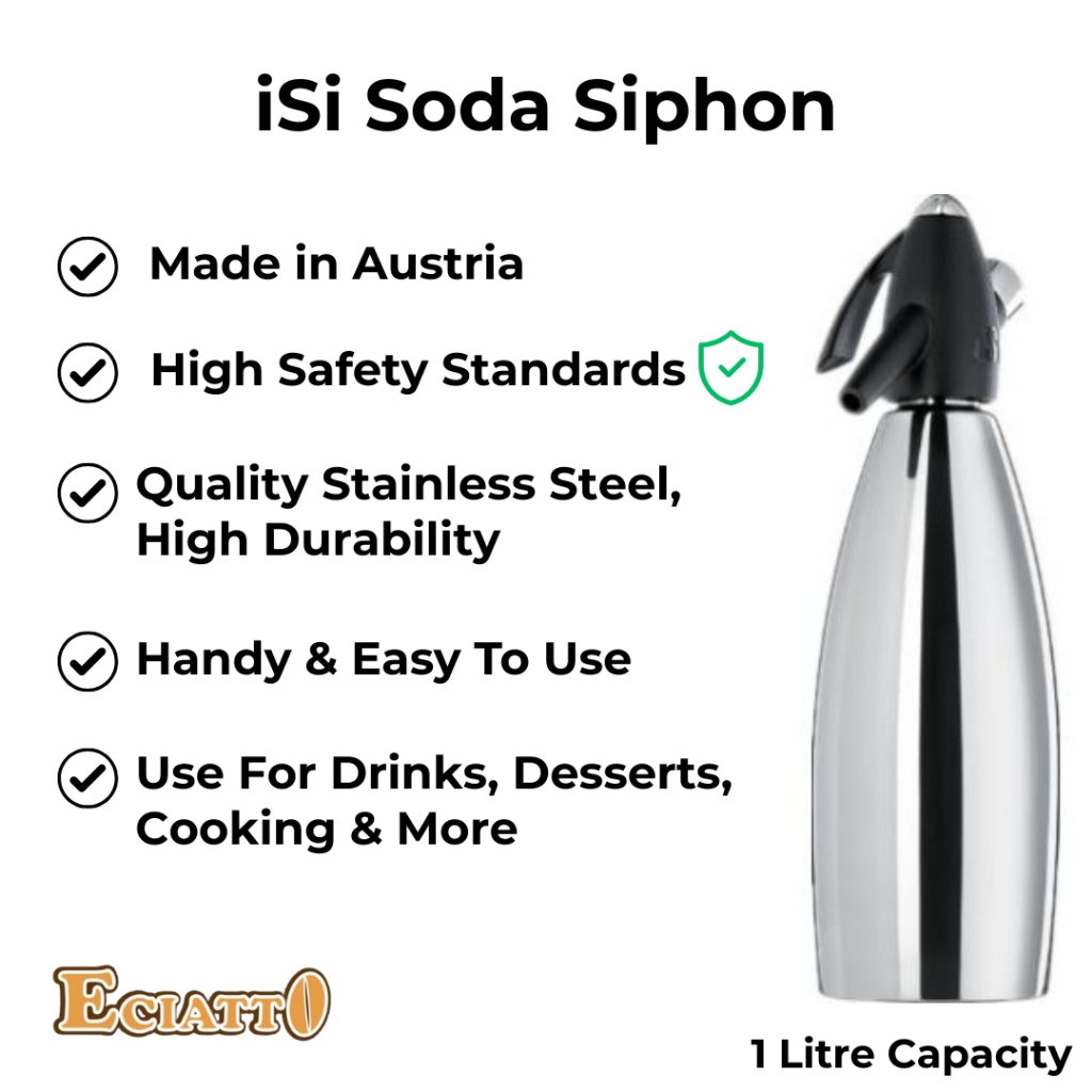 iSi SODA Siphon Soda Maker Is For Sparkling Fresh Juice Or Flavour's ...