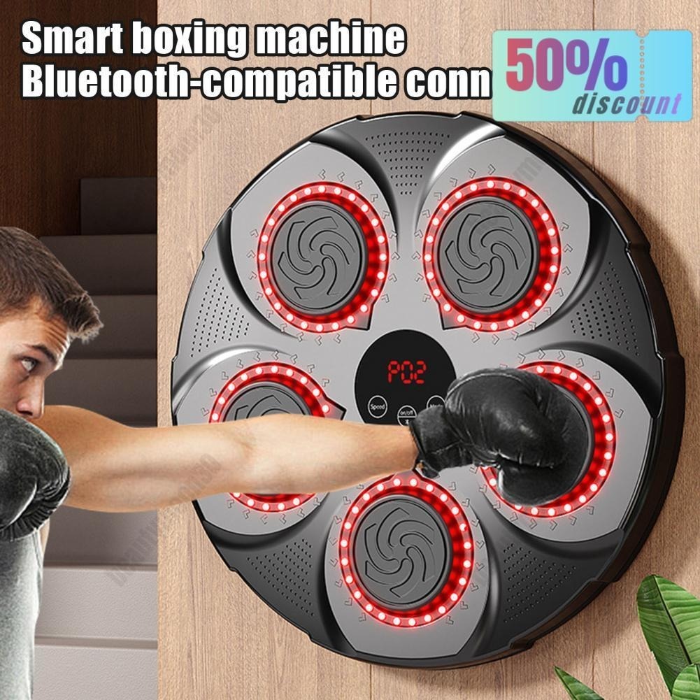 Smart Music Boxing Machine LED Lighted Wall Target Sandbag Reaction ...
