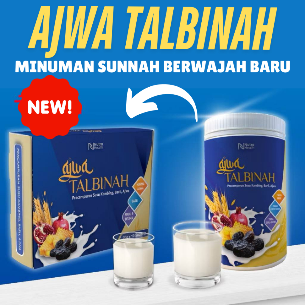 AJWA TALBINAH OFFICIAL HQ ORIGINAL Minuman Sunnah Susu Kambing Madu ...