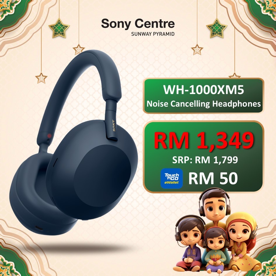 SONY WH-1000XM5 Wireless Bluetooth Noise Cancelling Headphone | XM5 | 1000XM5 | Shopee Malaysia