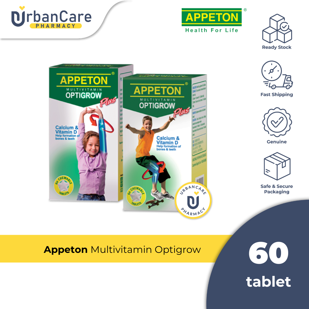 Appeton Multivitamin Optigrow Plus Tablet 60's | Shopee Malaysia