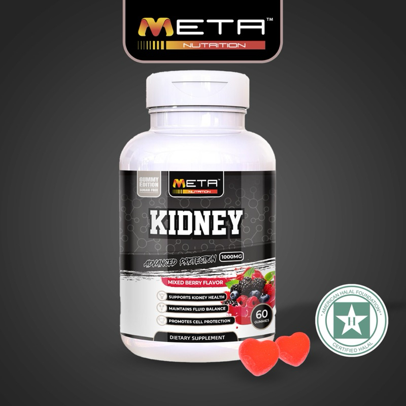 KIDNEY 1000mg - ZERO SUGAR 60' Gummies by Meta Nutrition | Advanced ...