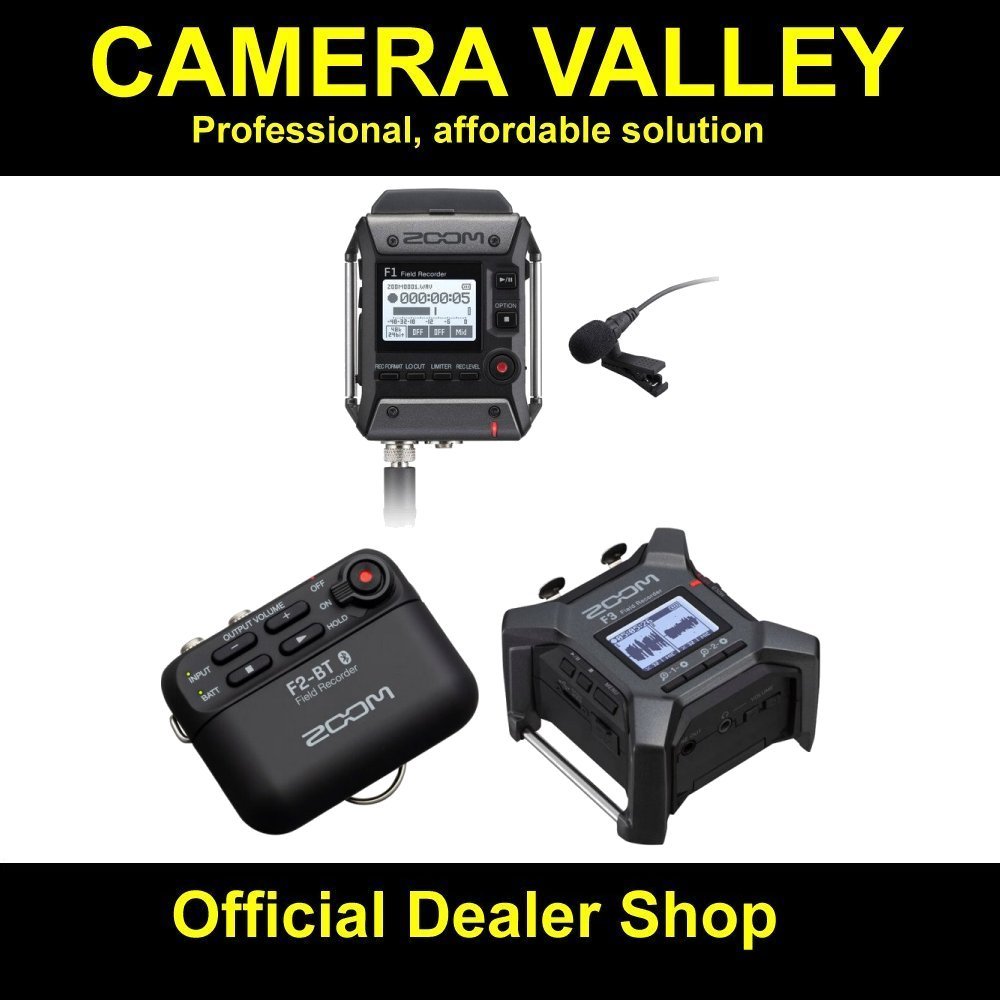 Zoom Portable Field Recorder Multitrack Recorder F3 F2 F2-BT F1-LP ...