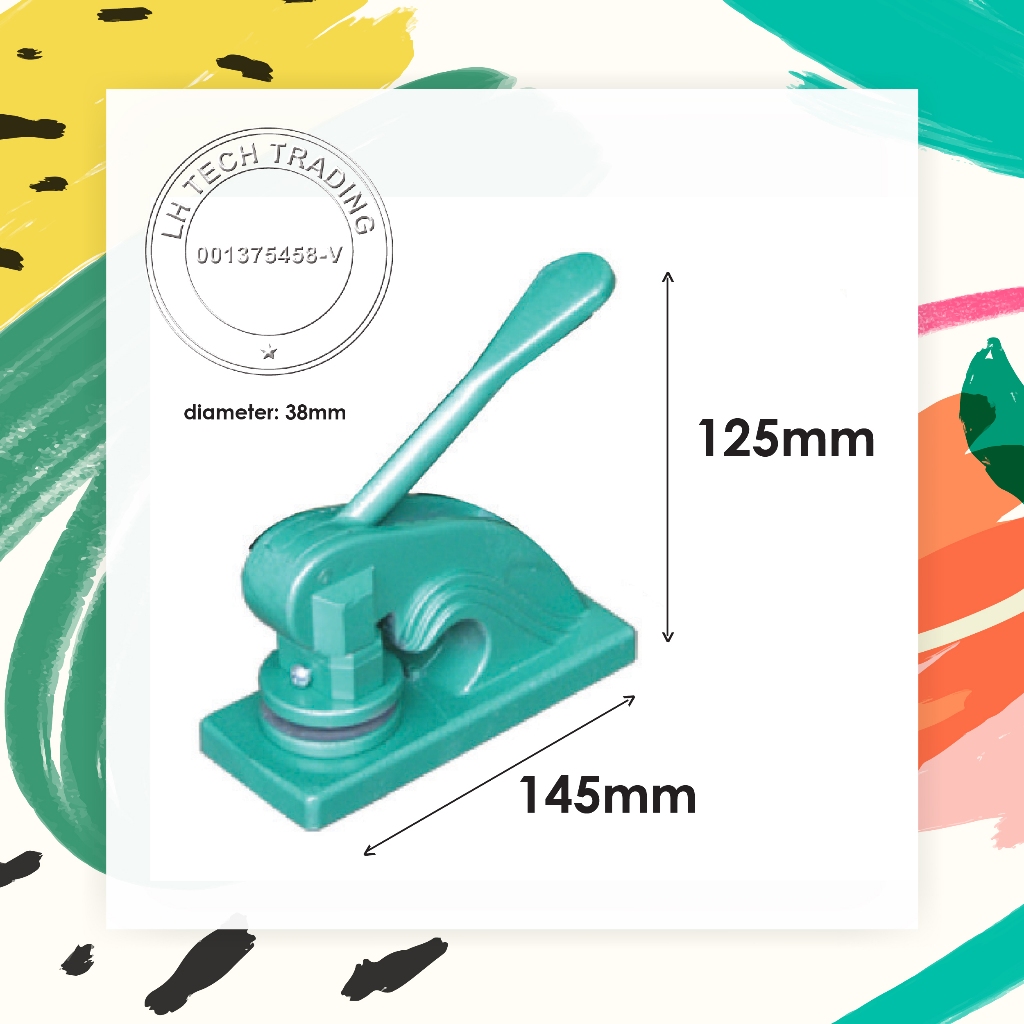 COP MOHOR SIJIL TEMBAGA / Green Common Seal / Embossing Seal / Cetak ...