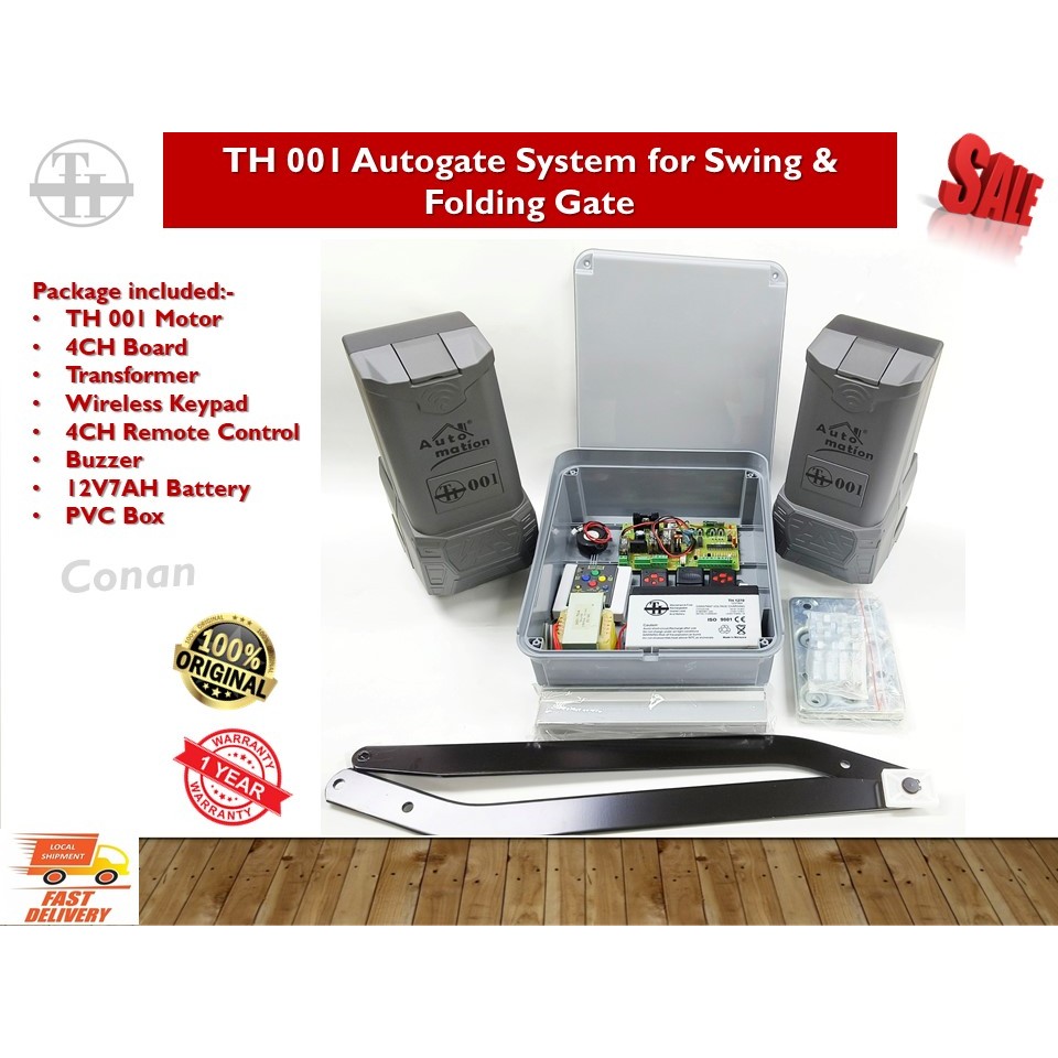 TH 001 Autogate System for Swing & Folding Gate (Full Set) - New ...
