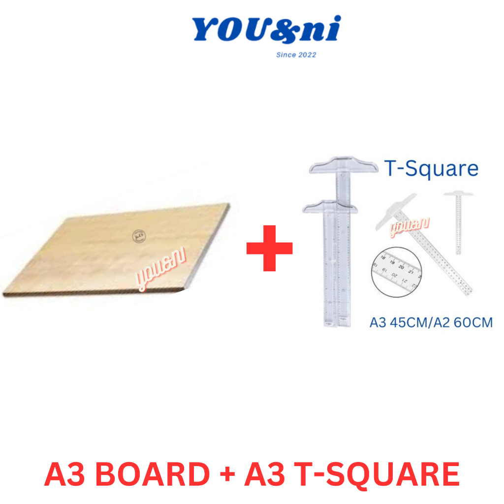 A3/A2 DRAWING BOARD + T-SQUARE | Shopee Malaysia